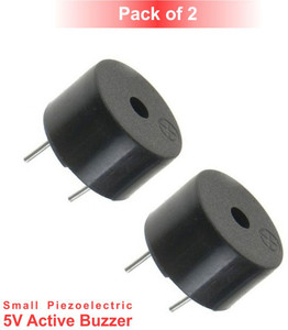 Scienticy Small Piezoelectric Buzzer 5V Active Buzzer (Pack of 2 ...