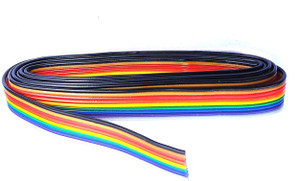 Wizzo {2 Meters} 7/40 Ribbon Wire 10 Core Multi Color DC Ribbon Wire ...