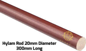 EXUBE Hylam Rod 20mm Diameter 300mm Long Electronic Components ...