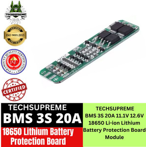 TechSupreme Premium BMS 3S 20A 11.1V 12.6V 18650 Lithium Battery ...