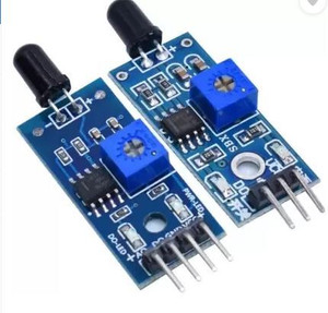ERHIndia 2 Pcs Flam Sensor Module Blue Obstacle Sensing Line Follower ...