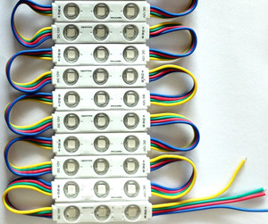 Wetrix 10 Pieces RGB 3 Color 3 Led Optical Module Strip 5050 SMD ...