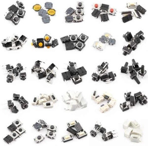 ioi 25-Types Assorted Micro Push Button Tact Switch Micro Controller ...