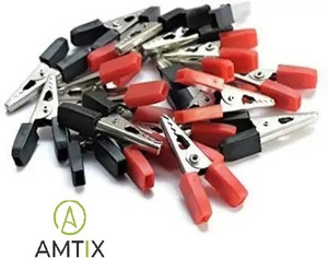AMTIX ALIGATOR CLIPS PACK OF 10 POWER SUPPLY Power Supply Electronic ...