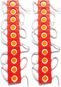 Illuminator Pack of 20(Red) - 2.4W Coin LED Light 12Volt DC Module for ...