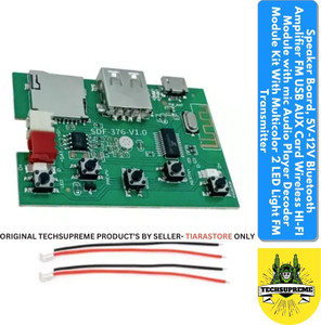 TechSupreme Speaker Board, 5V Bluetooth Amplifier FM USB AUX Card ...