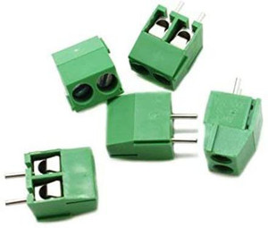 AUTO BOTIX 2 Pin 2.54mm Pitch Pluggable Screw Terminal Block (Pack of 5 ...