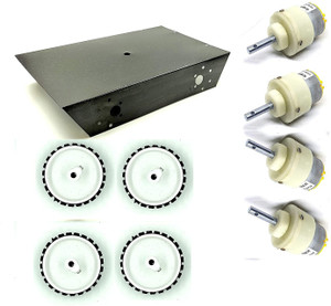 INVENTO 4 Wheel Car Kit Metal Chassis 260x130x45mm + 1000 RPM DC Motor ...