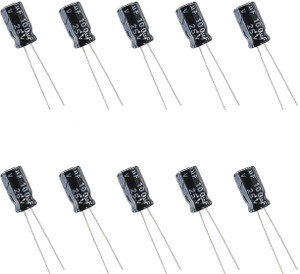 Zyme 100uF 25V Radial Lead Electrolytic Capacitors (PACK OF 10 ...