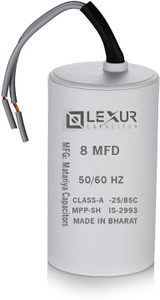 Lexur Capacitor 8 MFD Multipurpose AC Capacitor Motor Control ...