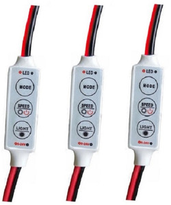 Steko (3-Pieces) 6-Mode & 5-Speed LED Strip Light Flasher Blinker Strip ...