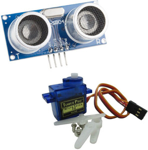 Cam cart SG90 servo motor With Ultrasonic sensor, Arduino Temperature ...