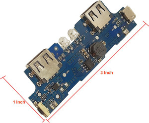 WOZIT 5V 2 USB Power Bank Circuit Board Lithium Battery With Charge ...