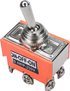 Electronic Spices 20Amp 250V 6 Pin Mini Toggle Switch ON OFF, Orange ...