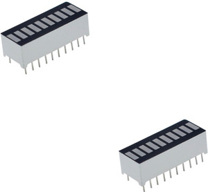 Flyrobo (2 Pcs) Pro3D 10 Segment LED Bar Graph Display - Red Electronic ...