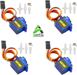 AMTIX (6 Pcs) SG90 Micro Servo Motor 9G RC Robot Helicopter Airplane ...