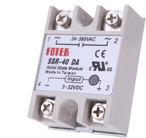 Flyrobo SSR-40DA Solid State Relay Module 3-32VDC/24-380VAC Electronic ...
