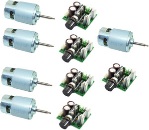INVENTO 5Pcs RS755 DC Motor 24V DC High Speed 19000 RPM Multi-Purpose ...