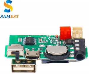 samest Speaker Board, 5V-12V Bluetooth Amplifier FM USB AUX Card ...