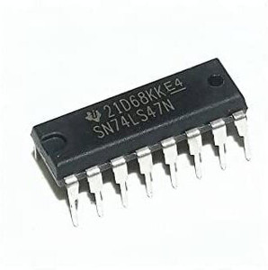 SHOKITECH 74LS47 BCD to 7-Segment Decoder/Driver IC (7447 IC) DIP-16 ...