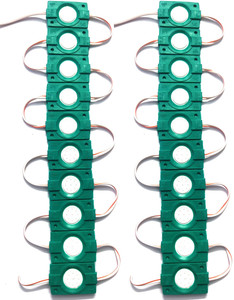 Steko Pack of 20 Pieces (GREEN) DC 12V 2.4 Watt Coin LED Module Light ...
