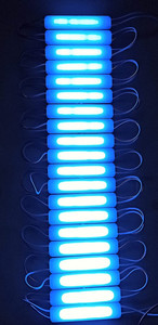 Wenray 20 Pieces (BLUE) 12 Volt 2.4 Watt DC TUBE Shape LED Module Light ...