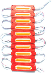 Steko Pack of 10 Pieces (RED) DC 12V 2 Watt Capsule Shape LED Module ...