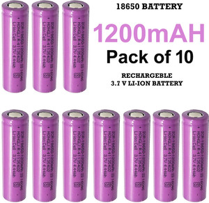 CONSONANTIAM 10PCS Hongli 3.7V 1200 mAH Rechargeable Lithium ion ...