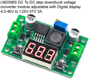 electrolight DC To DC step down converter adjustable with display 4.0 ...