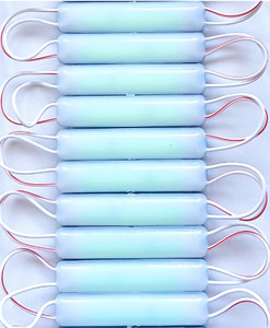 Steko 10 Pieces {GREEN} DC 12 Volt 2.4 Watt TUBE Shape LED Module Light ...