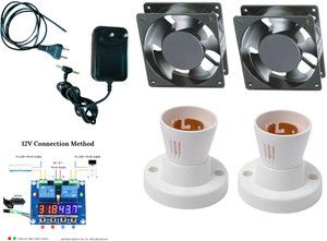 TM&W M452 Digital Temperature ControlThermostat 2 dc12 1A FANs 1 ...