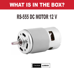 ThinkLogix 12V DC Motor RS-555 Multipurpose Brushed Motor for DIY ...