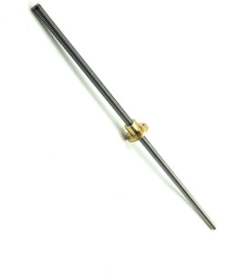 INVENTO 1Pcs 400mm SS304 Threaded Rod M12 12mm OD + M12 nut 1.75mm ...