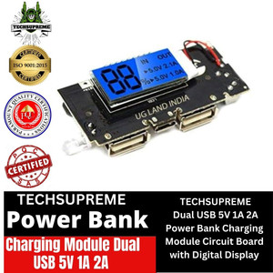TechSupreme Premium Dual USB 5V 1A 2A Power Bank Charging Module with ...