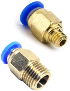INVENTO 1Pcs PC4-M10 10mm+PC4-M6 6mmThreaded Pneumatic Push Connector ...