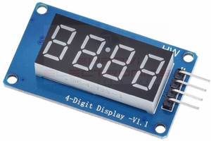 SHOKITECH TM1637 4 Bits Digital Tube LED Display Module with Clock ...