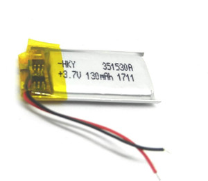 INVENTO 3.7V 130 mAh Li-ion Battery 32x15x3mm Lipo for GPS PDA DVD ...