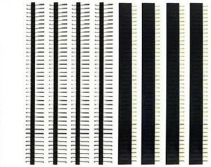 uneeds 40 Pin 2.54mm Male and Female Pin Headers/Berg Strips (Pack Of 4 ...