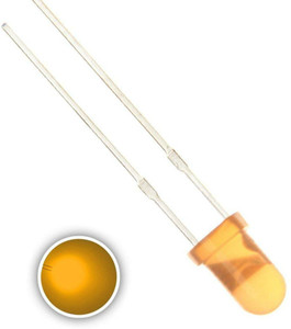 INVENTO 100Pcs 3mm Round Diffused Orange Color LED Light Emitting Diode ...