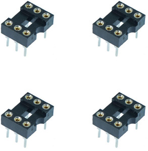 Flyrobo (4 pc) 6 Pin Machine tooled IC Socket (Round IC Base ...