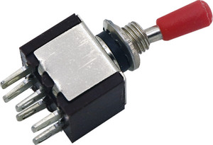 Electronic Spices MTS201 6A 125V 6 pin DPDT metal body mini toggle ...