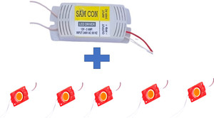 AVISRI Electronic 2A LED DRIVER +RED COIN LED (5 UNITS) LED Module ...