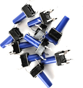 SAMAES 10 pics 4 Pin 6x6x12mm Micro Push Button Switch, 12mm Base to ...