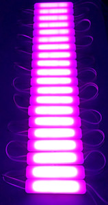 Steko 20 Pieces {PINK} DC 12 Volt 2.4 Watt TUBE Shape LED Module Light ...