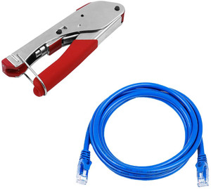 Crafts Haveli Networking Tool Kit Combo Compression Tool & 1Mtr LAN ...