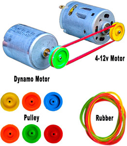 KLVXKEN Dynamo Motor, 4-12v DC Motor And Pulley For Electricity ...