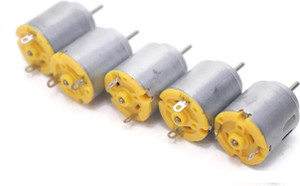 ERHIndia 5 Pcs Round DC Motor set for DIY Electronic Projects and ...