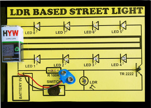 Genescribe LDR Based Automatic Street Light Working Science Model and ...