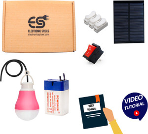 Electronic Spices Diy Mini Solar Rechargeable Bulb Kit With Video ...