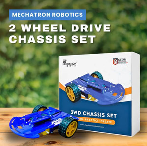 Mechatron Robotics DIY 2WD Robot Car Chassis Kit with Motors & Wheels ...